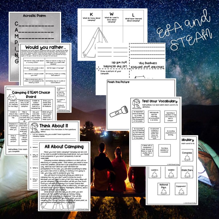 Camping Science - STEAM integrated camping theme unit