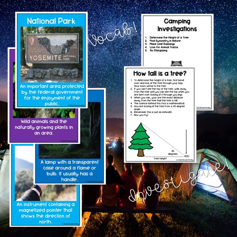 Camping Science - STEAM integrated camping theme unit
